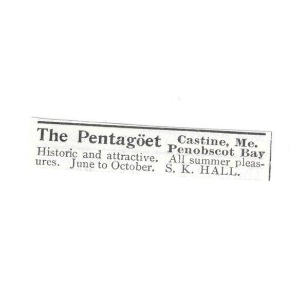 None | Other | The Pentagoet Historic Attractive Sk Hall Castine Me 93 ...